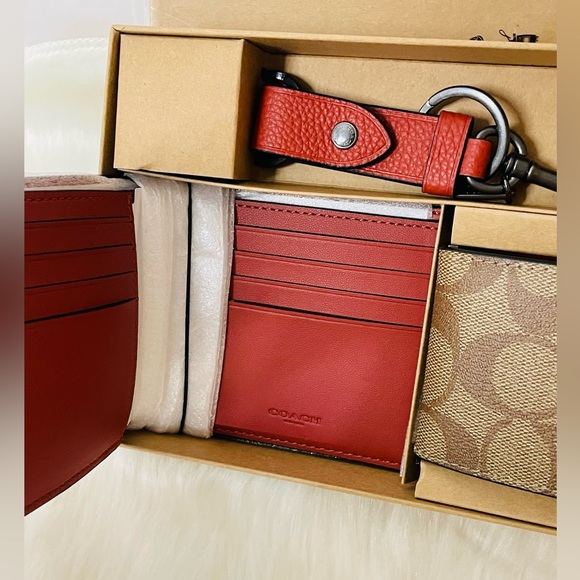 Coach | Bags | Nwt Coach Mens 3 In Wallet Boxed Gift Set | Poshmark